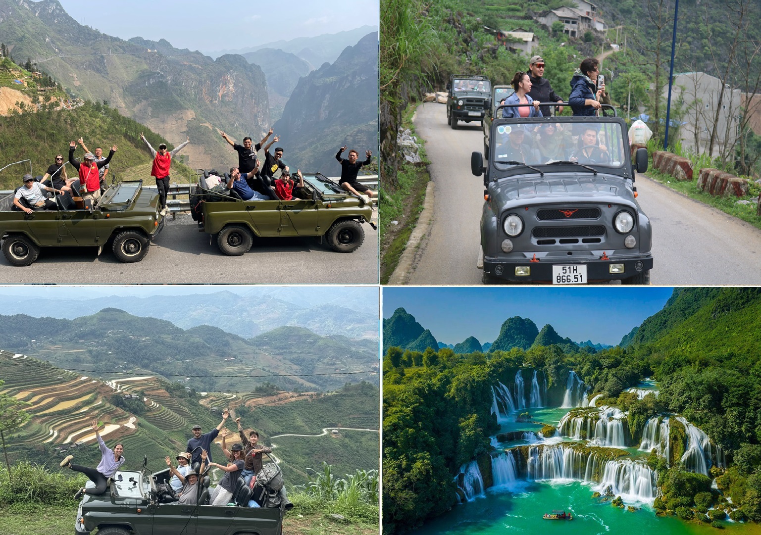 Ha Giang Loop Jeep Cao Bang Ban gioc 5 days